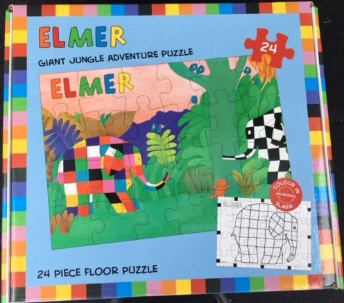 PS100 Elmer the Elephant Floor Puzzle - South Leicestershire Mobile Toy ...